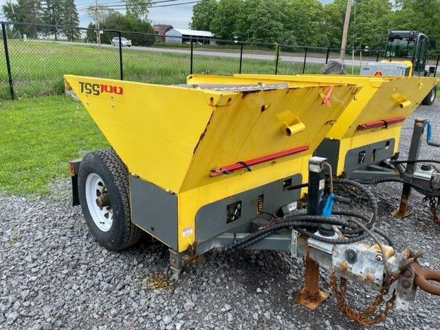 RIVARD ½ YARD PULL BEHIND SALTER SPREADER for sale
