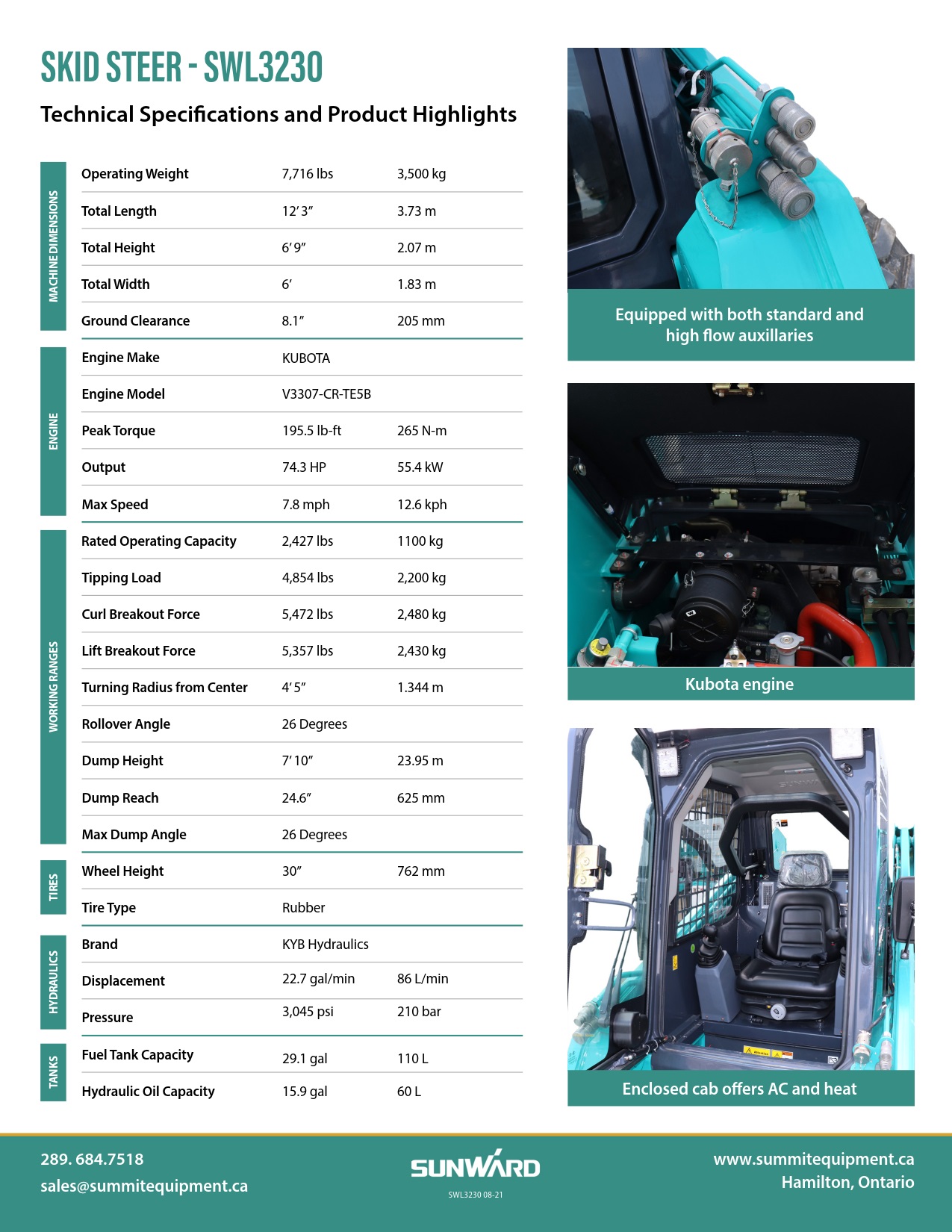 NEW IN STOCK - 2022 Sunward SWL3230 Skid Steer for sale